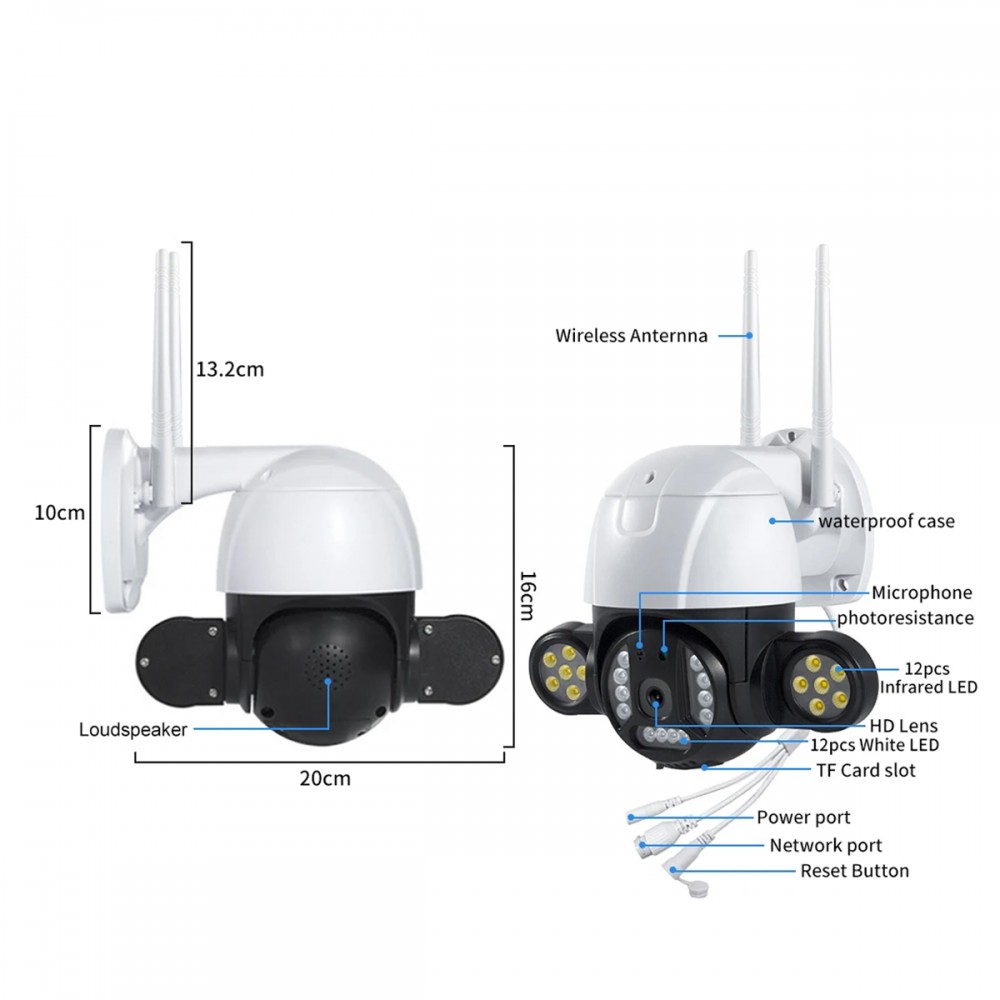 Wi-Fi IP камерa Robot 2402 Pro - Icsee - ALFATECHNICS