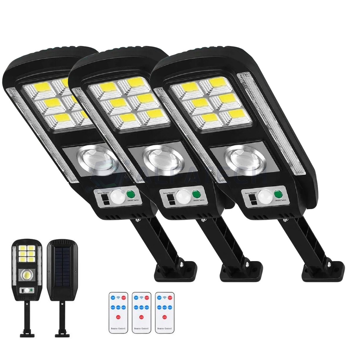 3 броя Соларни лампи CL 728 с 3 режима на работа