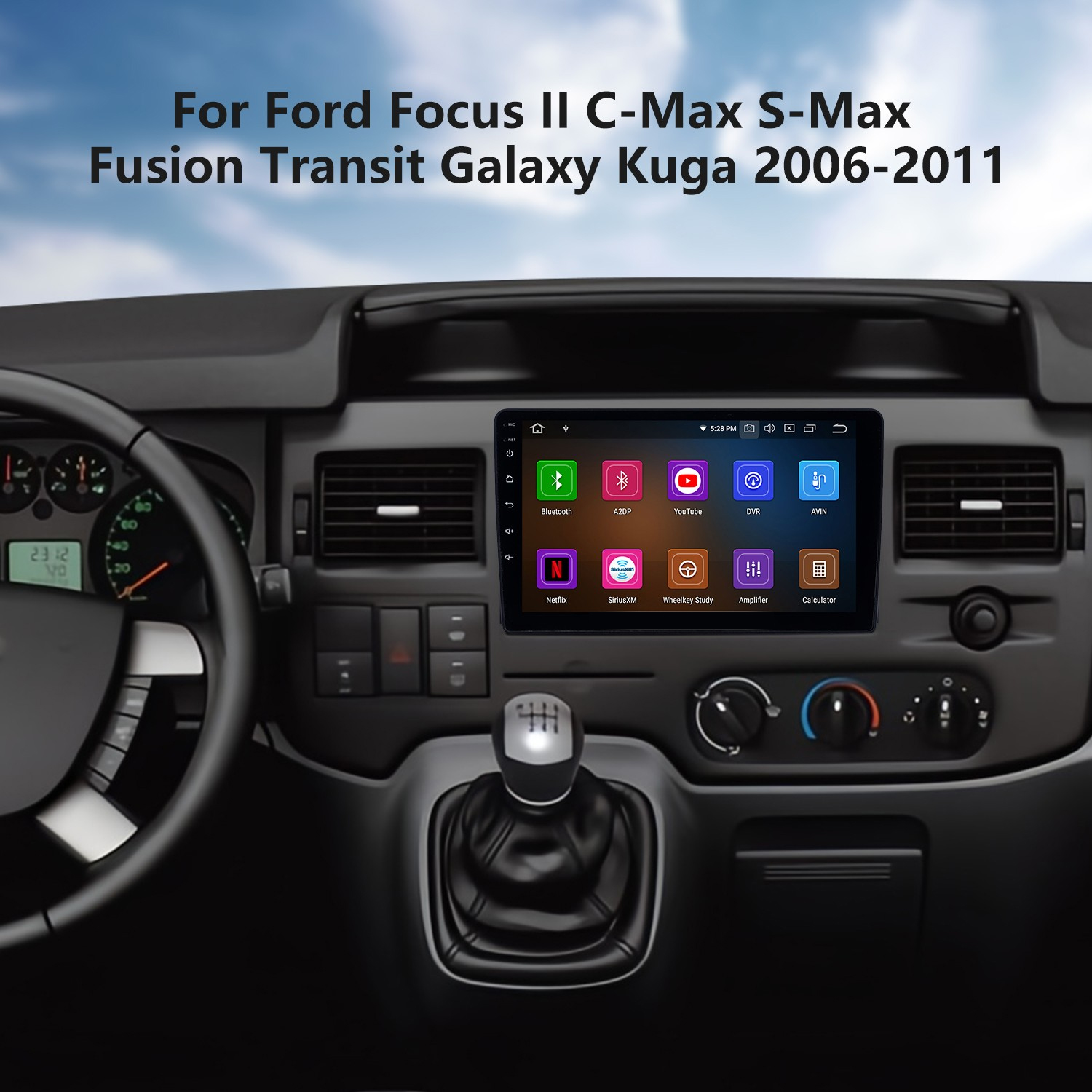 Мултимедия за FORD TRANSIT FOCUS C-MAX GALAXY 2009 - ALFATECHNICS