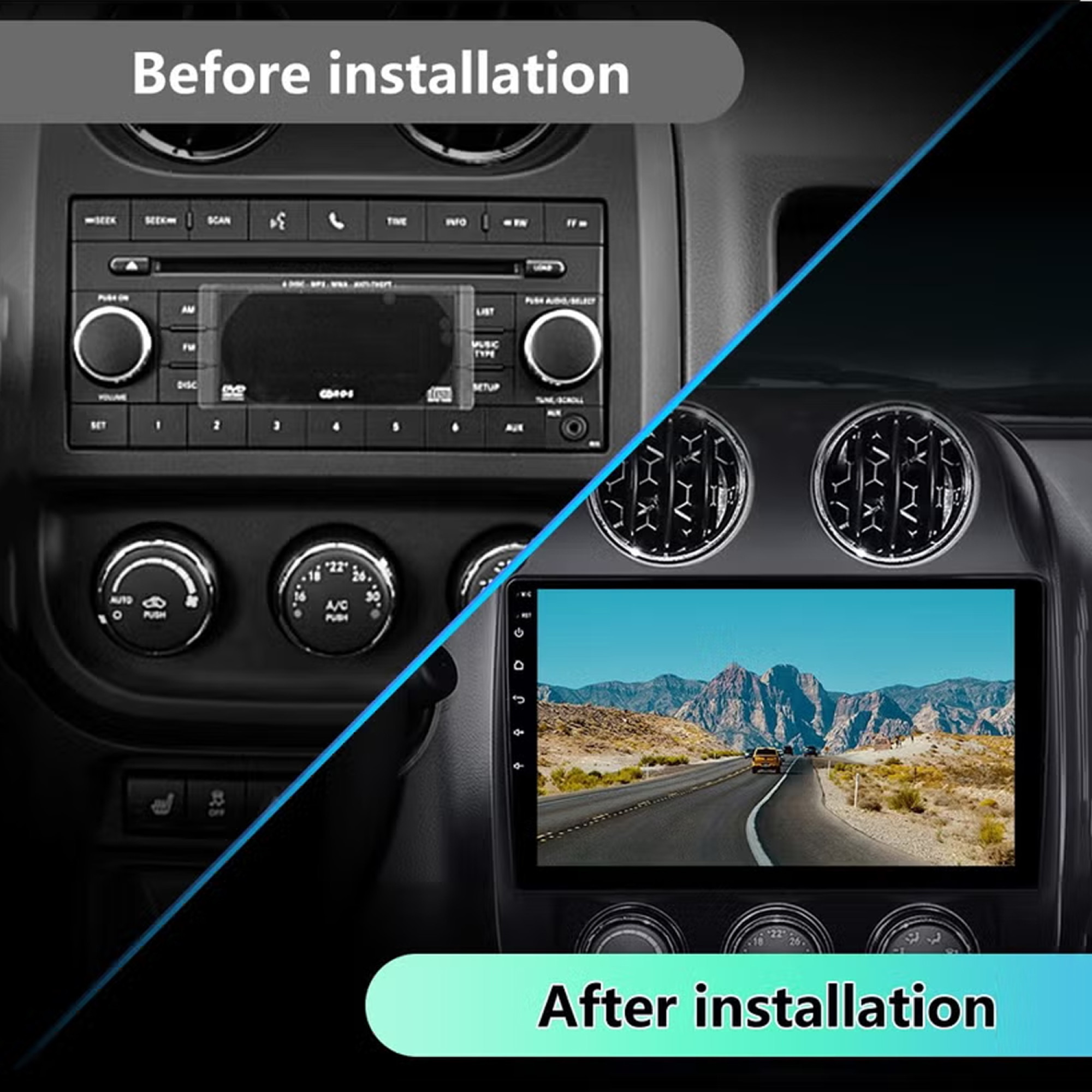 Мултимедия Jeep Compass 10" 2010-2016 - ALFATECHNICS