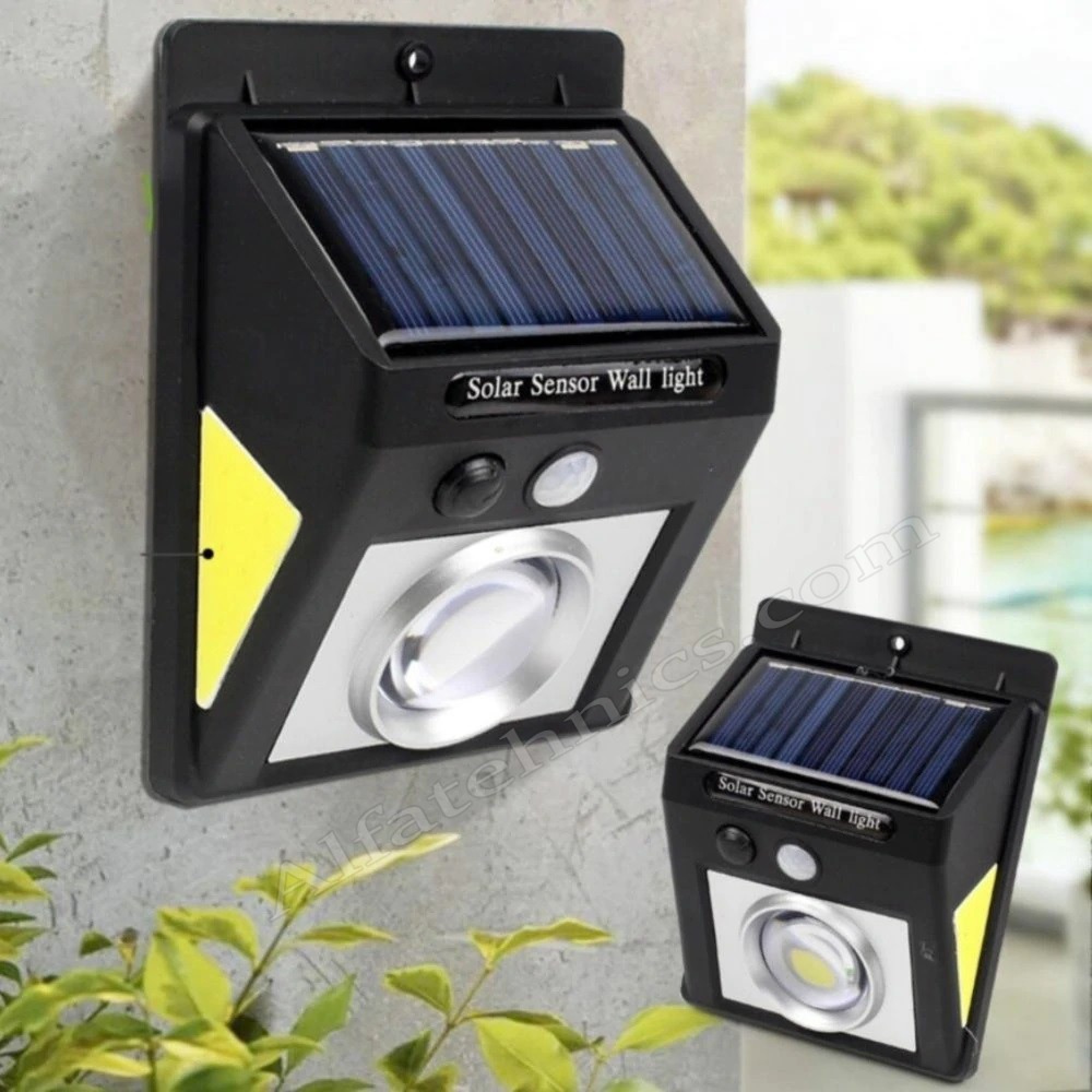 Градинска соларна лампа с лупа