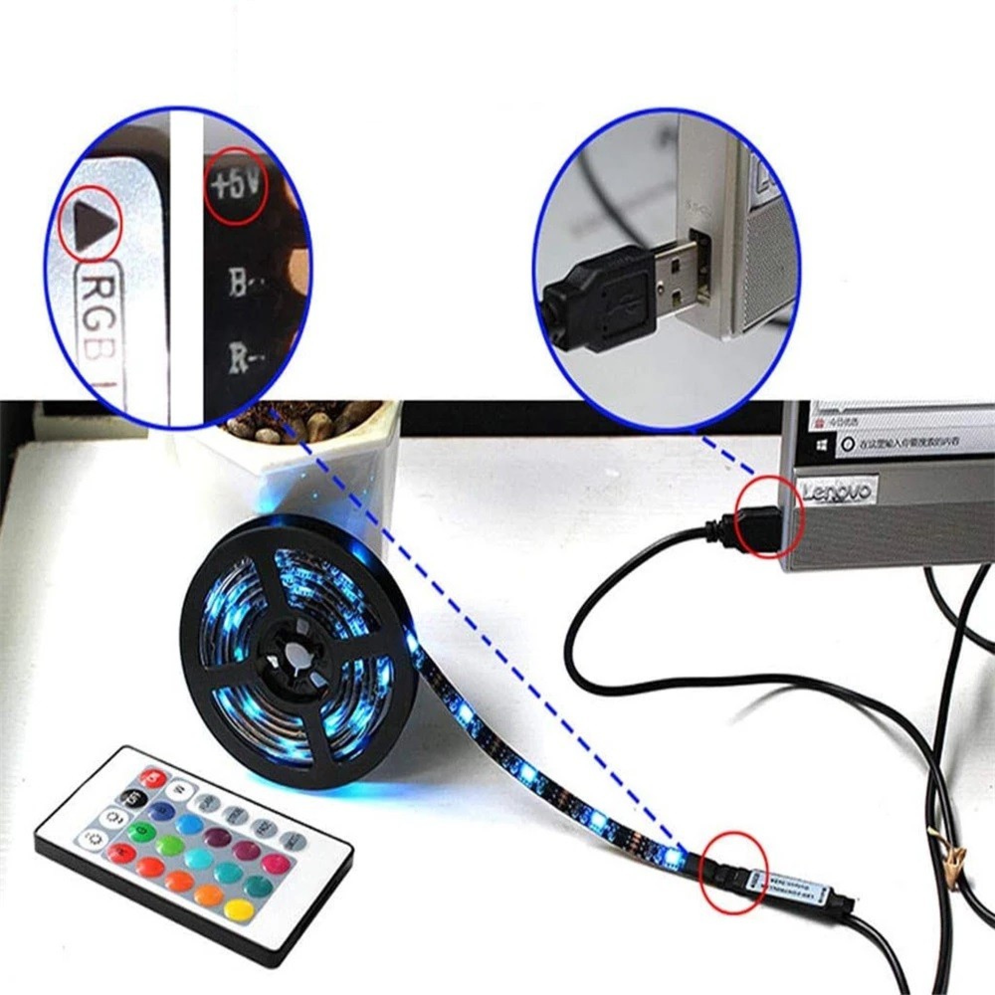 RGB LED лента за ТВ с дистанционно - ALFATECHNICS